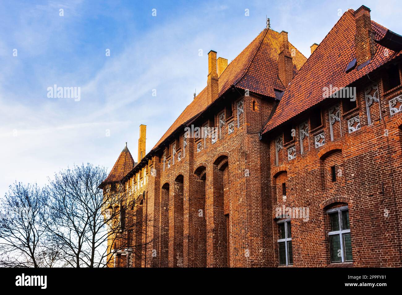 Castle of the Teutonic Order in Malbork - the largest castle in the ...
