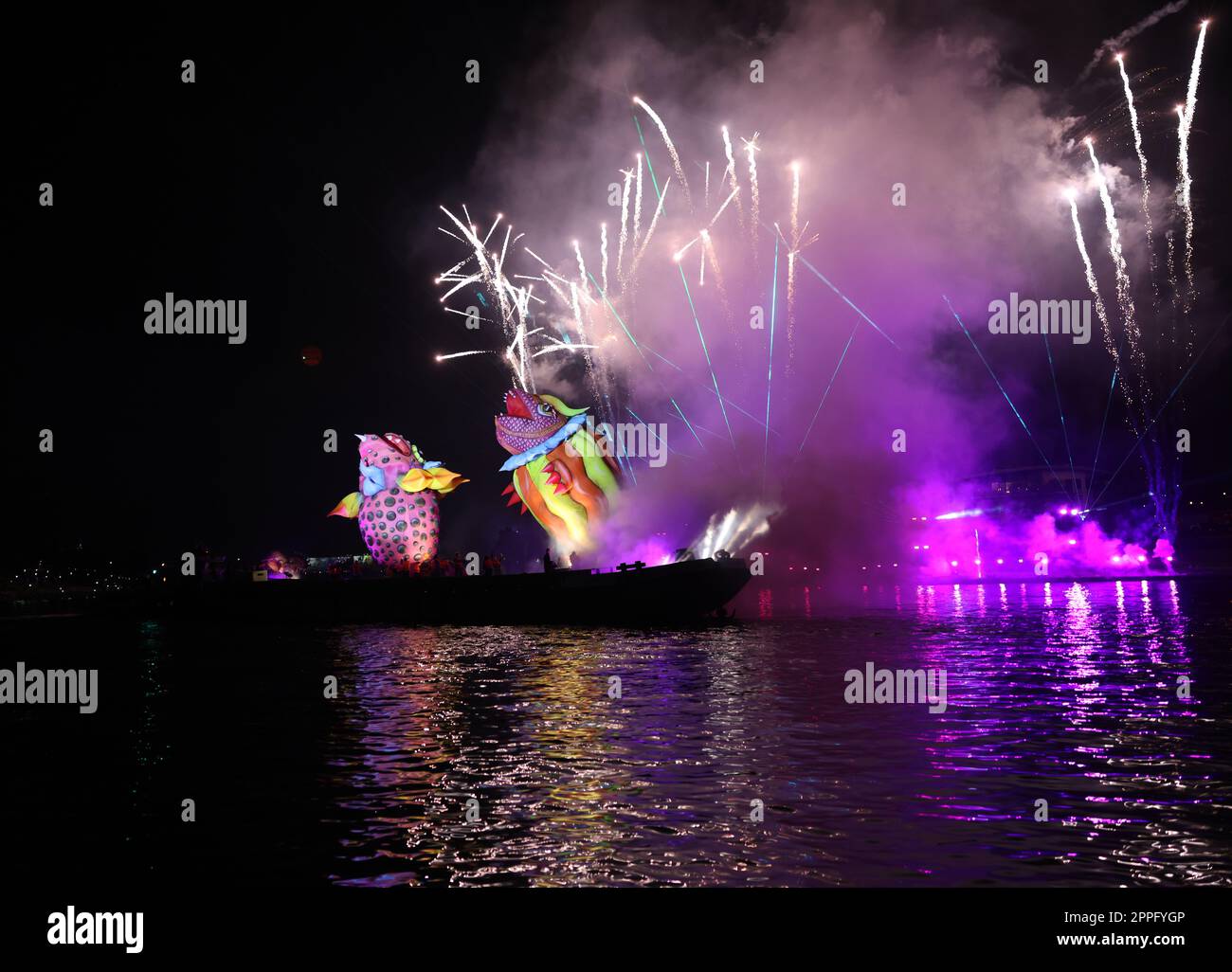 Great Dragon Parade in Cracow Stock Photo - Alamy