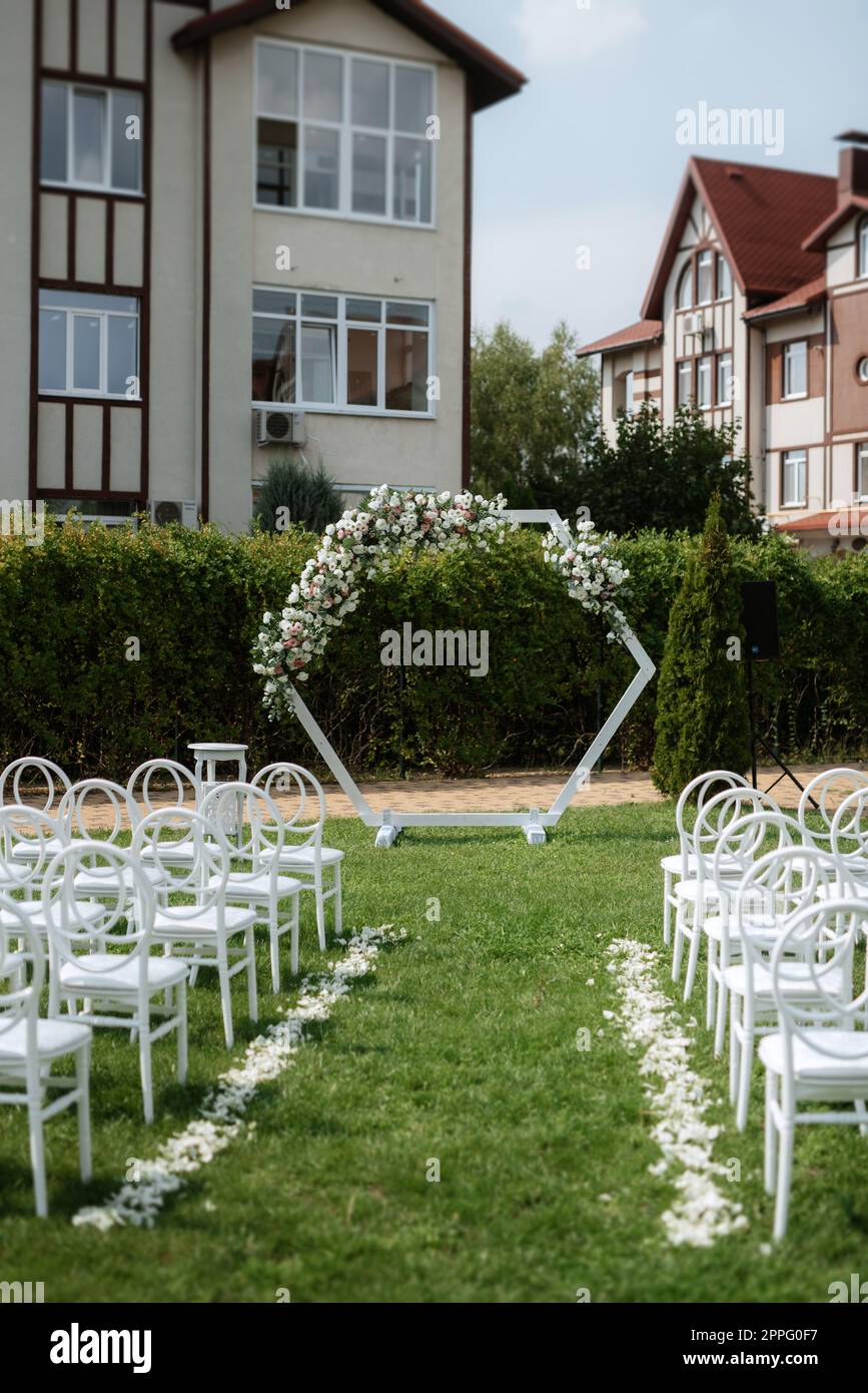 wedding ceremony area Stock Photo - Alamy