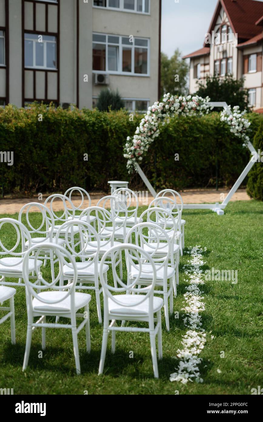 wedding ceremony area Stock Photo - Alamy