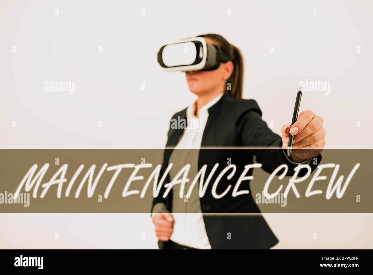 Text sign showing Maintenance Crew. Business concept responsible for ...