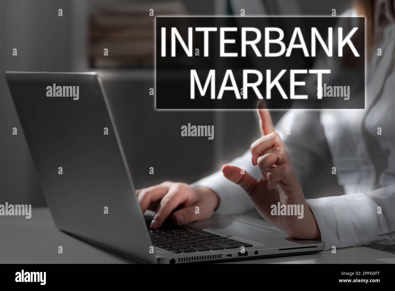 Handwriting text Interbank Market. Internet Concept forex market where banks exchange different ...