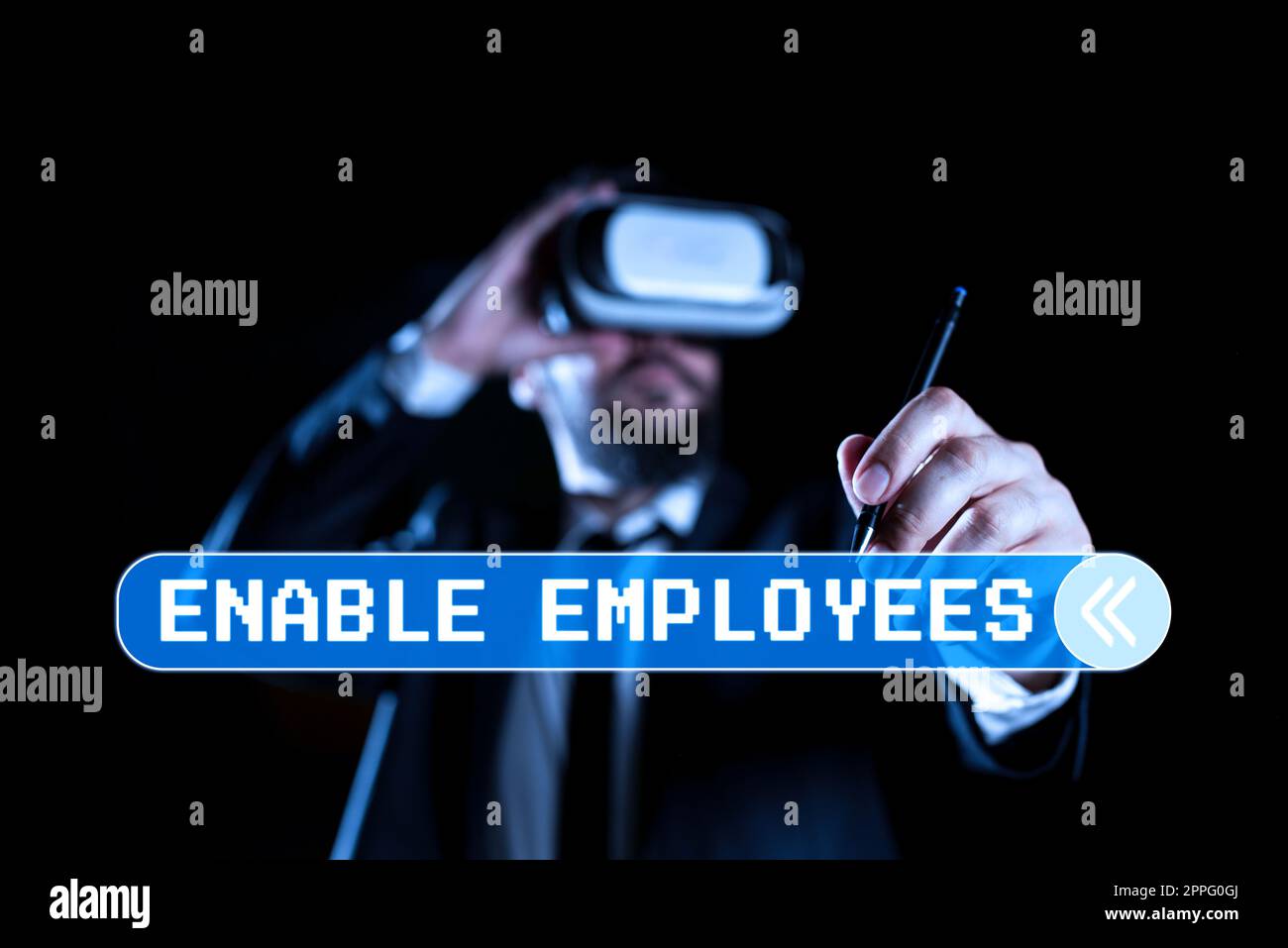 Inspiration showing sign Enable Employees. Business showcase giving ...