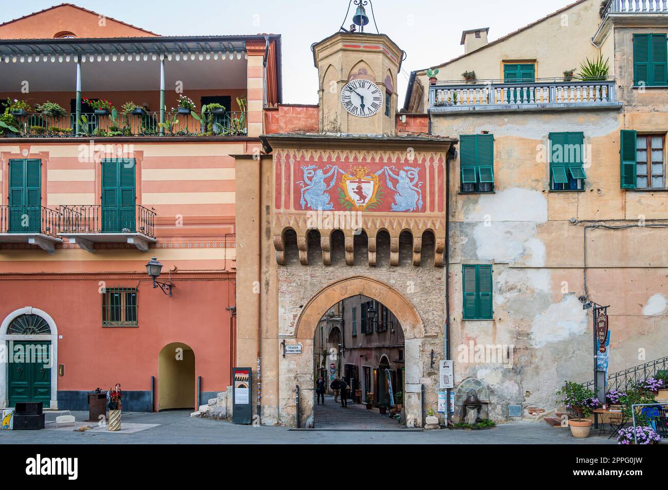 Old town finalborgo liguria italy hi-res stock photography and images ...