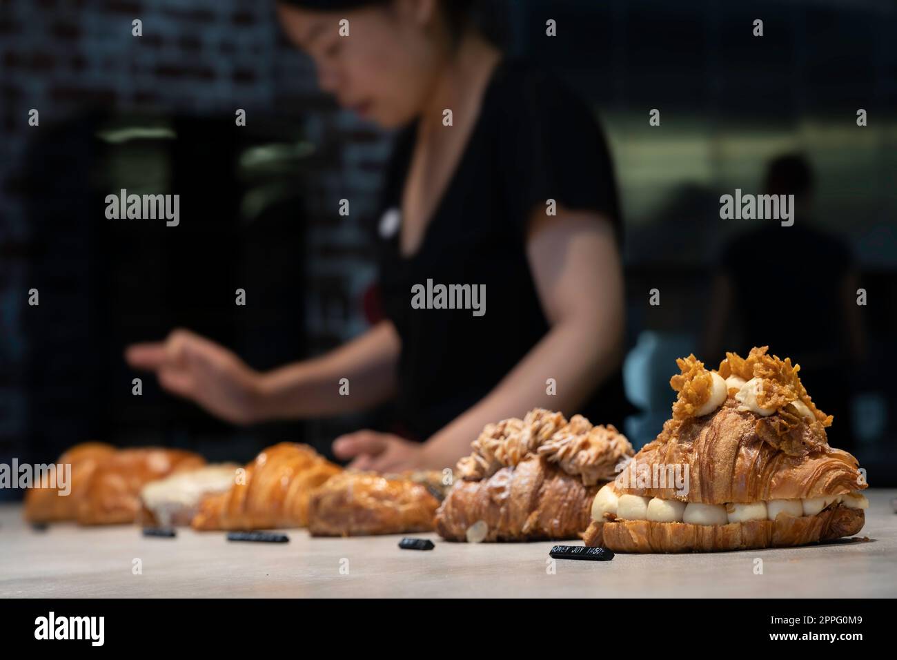 On the counter of Lune Croissanterie in Melbourne's Fitzroy are some ...