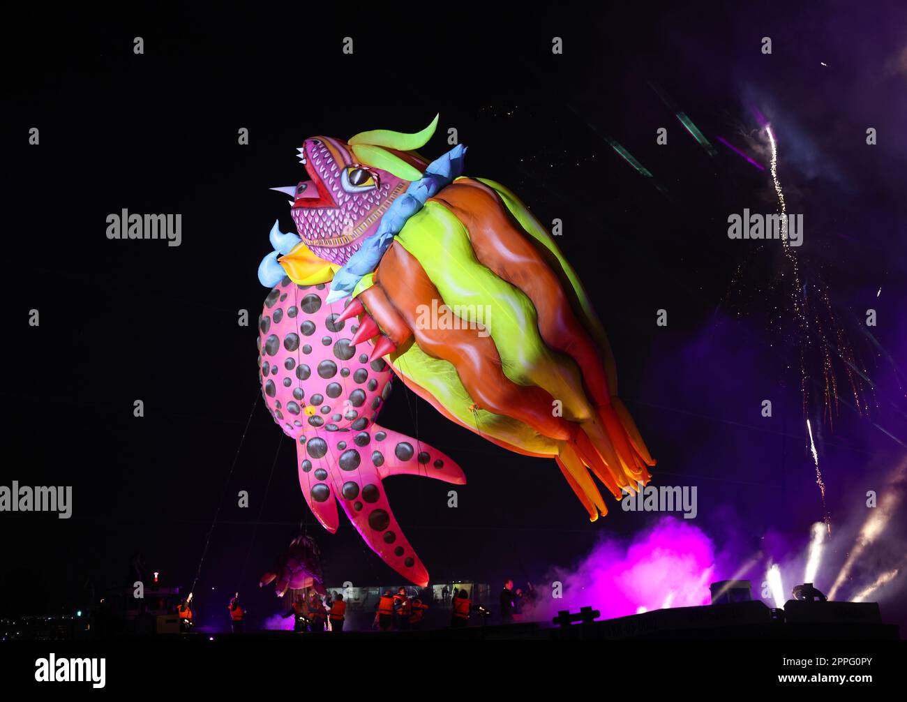 Great Dragon Parade in Cracow Stock Photo - Alamy