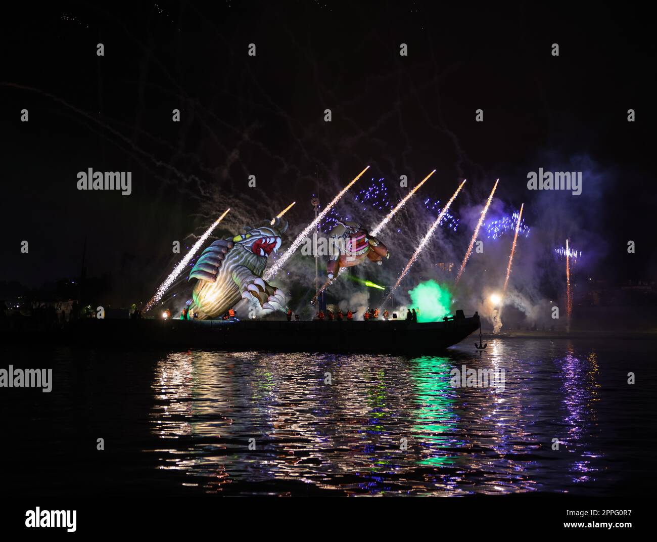 Great Dragon Parade in Cracow Stock Photo - Alamy