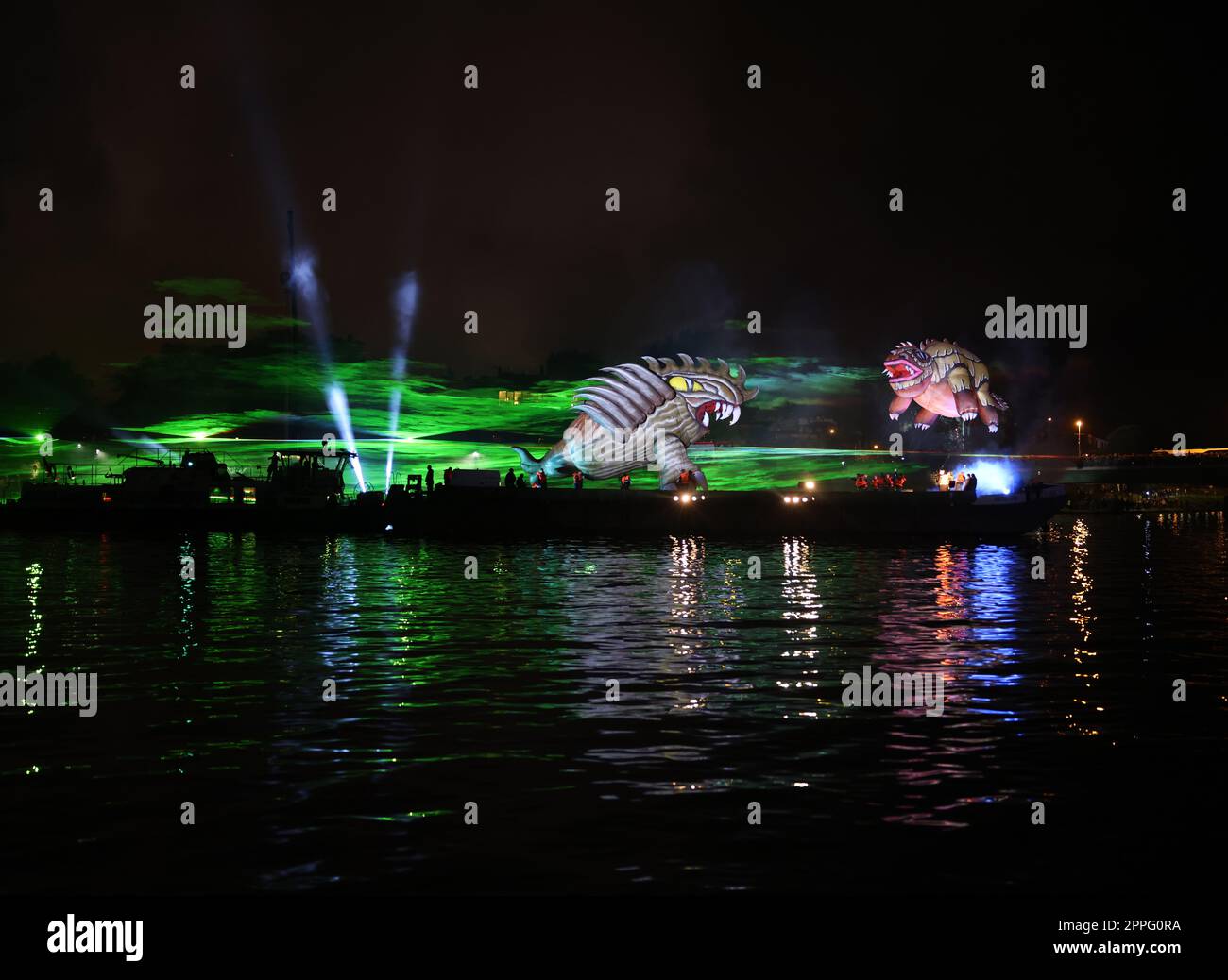 Great Dragon Parade in Cracow Stock Photo - Alamy
