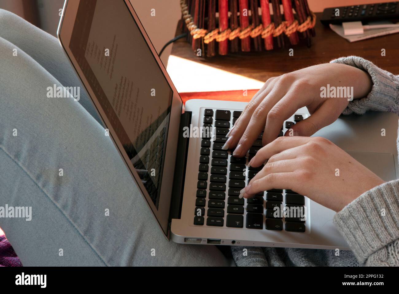 Woman working on computer from hi-res stock photography and images - Alamy
