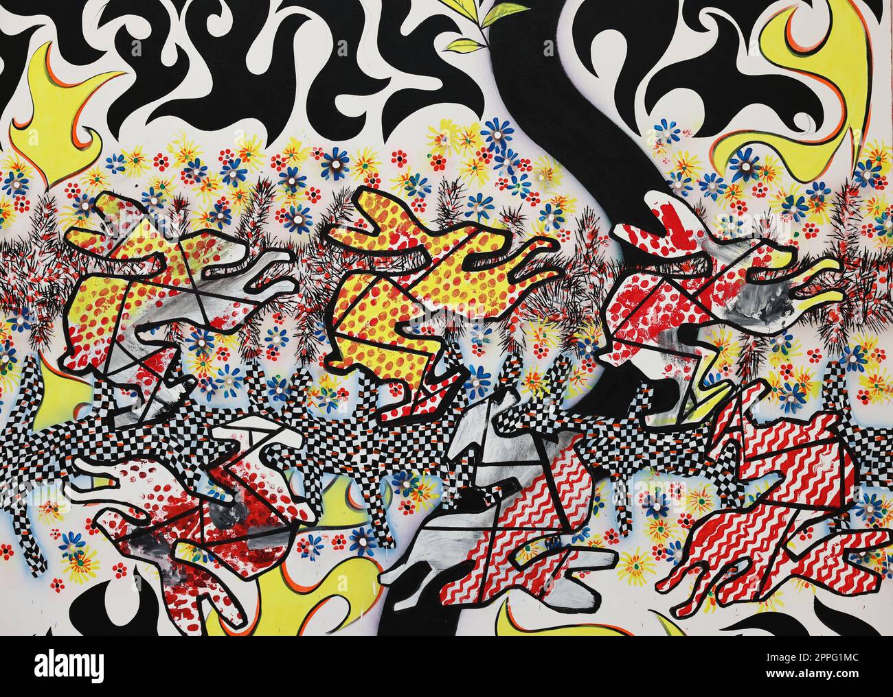 The August Complex by the German artist Charline von Heyl Stock Photo ...