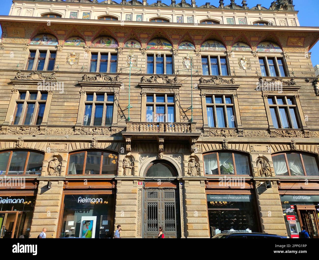Hotel Ambassador and casino on Wenceslas Square in inner city Stock ...