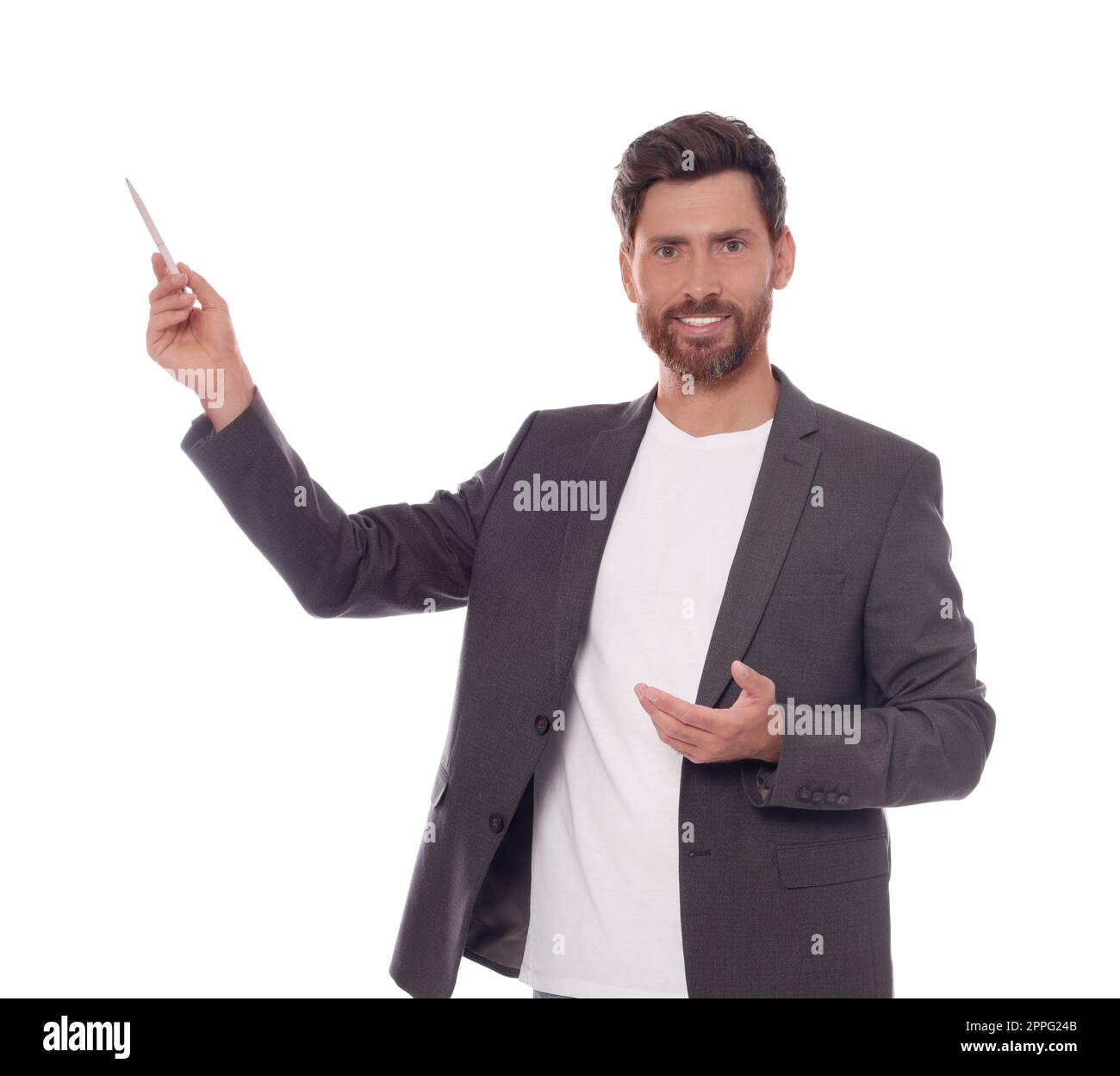 Male weather forecaster hi-res stock photography and images - Alamy