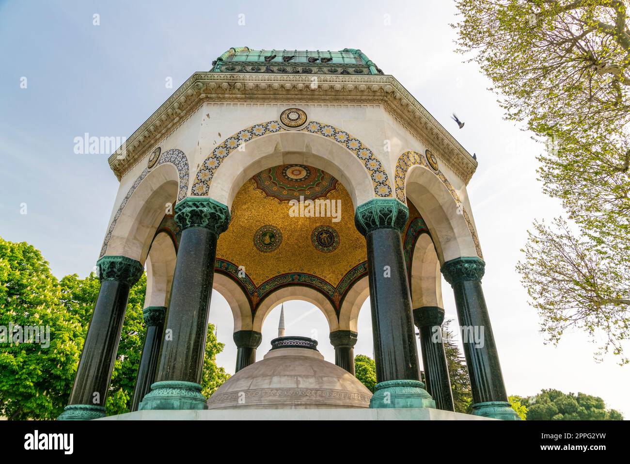 German Fountain by Sultan Ahmet Mosque, Istanbul, Turkey Stock Photo ...