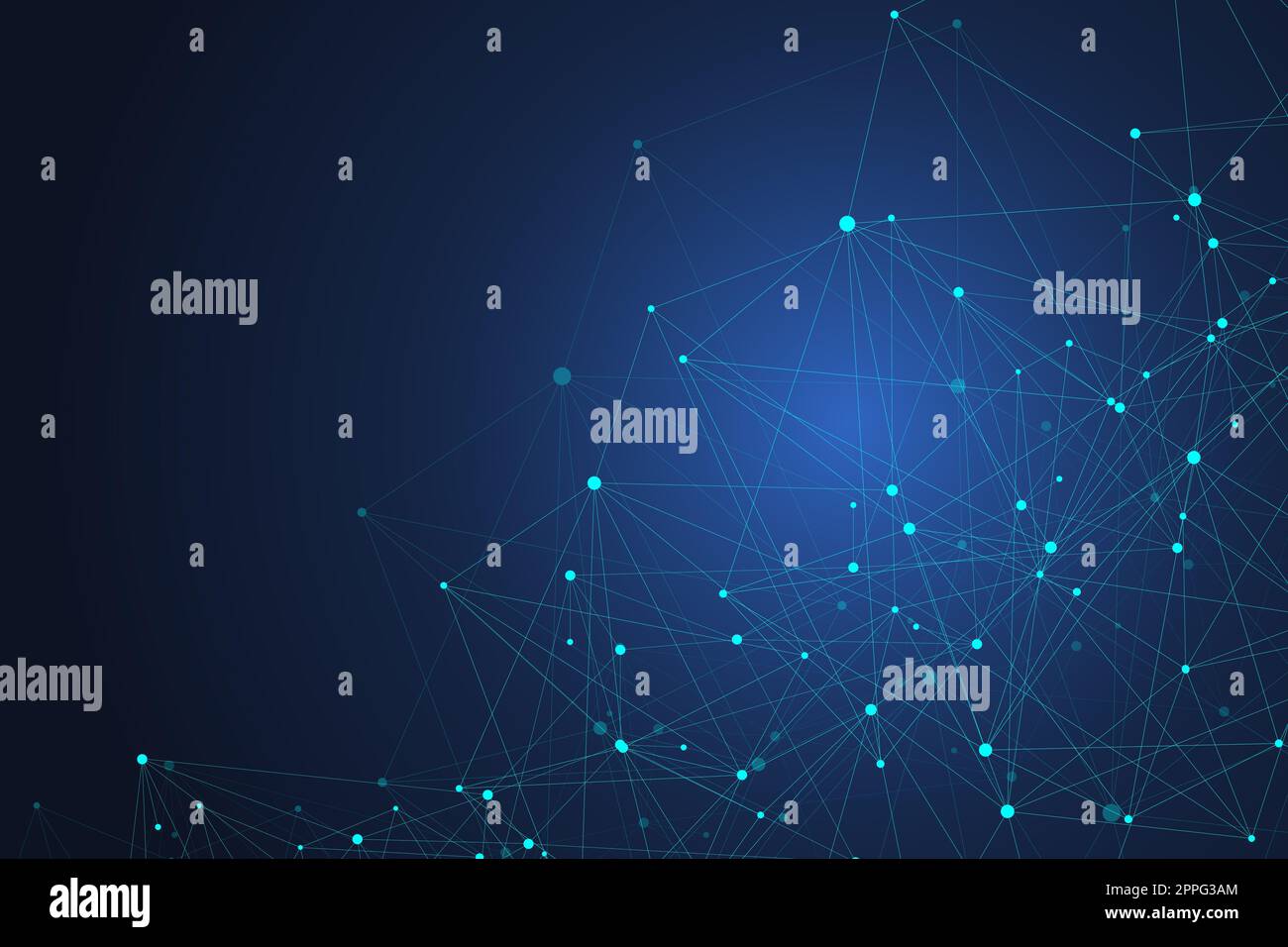Global network connections with points and lines. Wireframe background ...