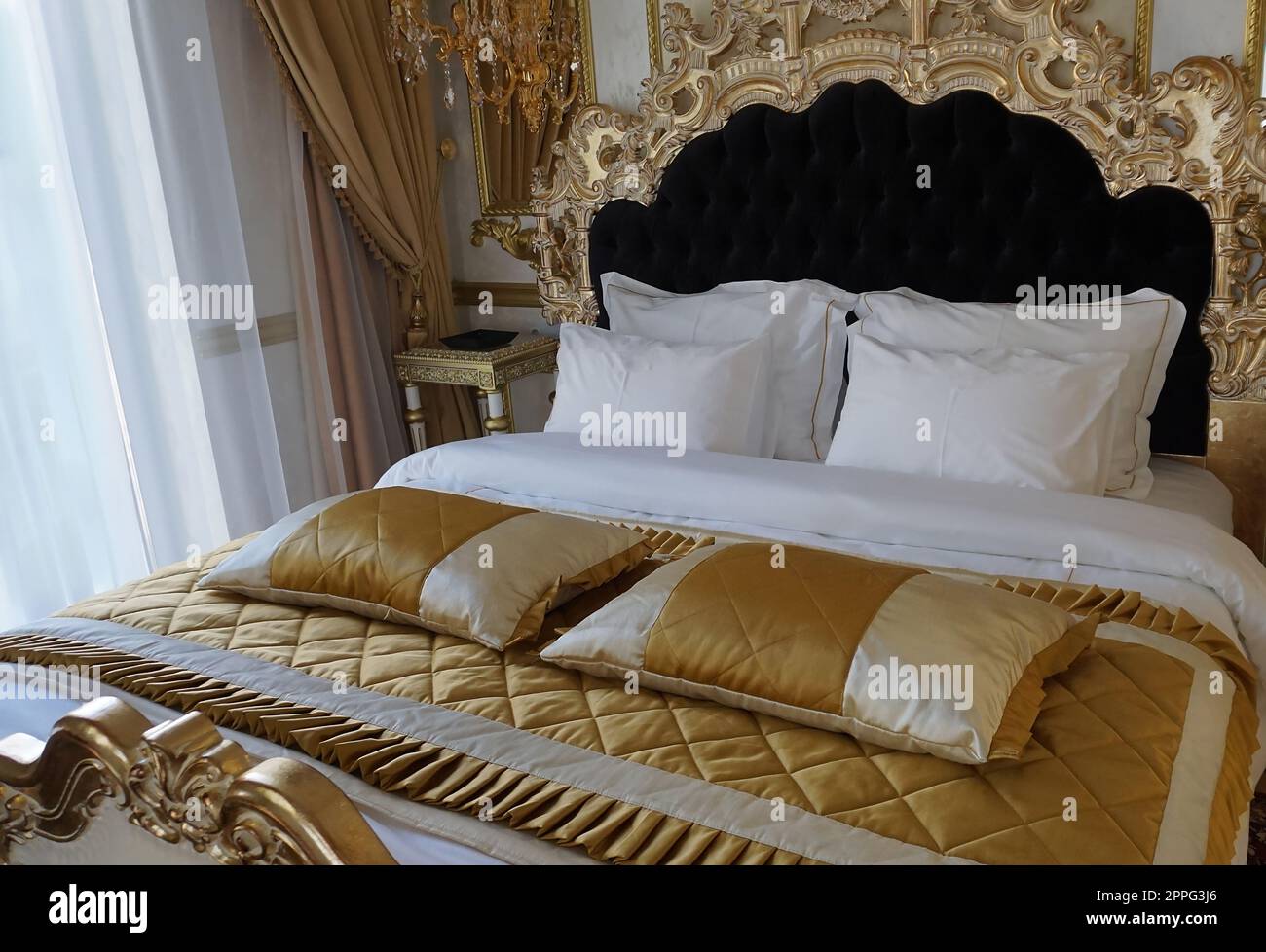 Abstract luxury rich bed Stock Photo - Alamy