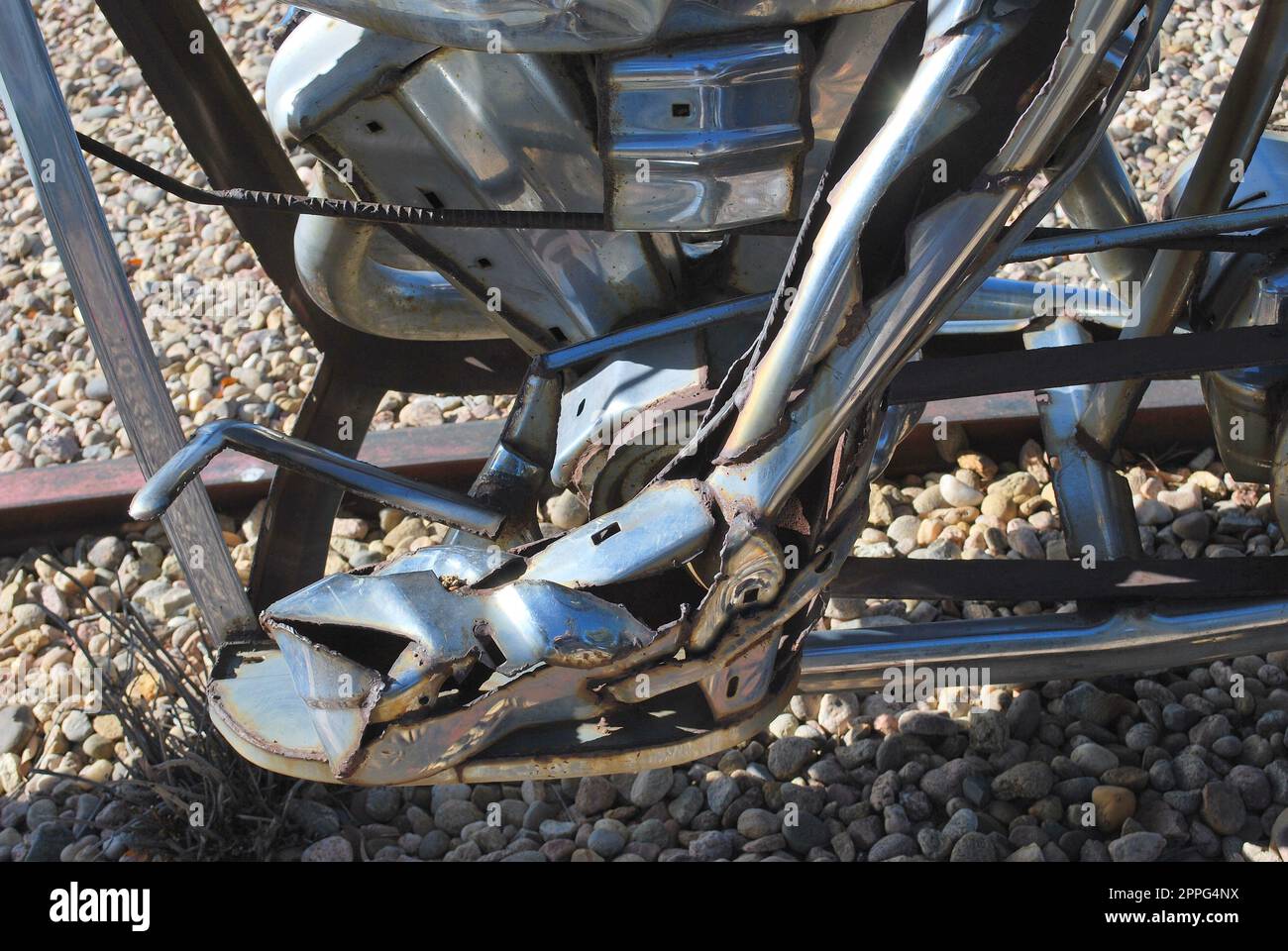 Iron motorcycle abstract outdoors Stock Photo - Alamy