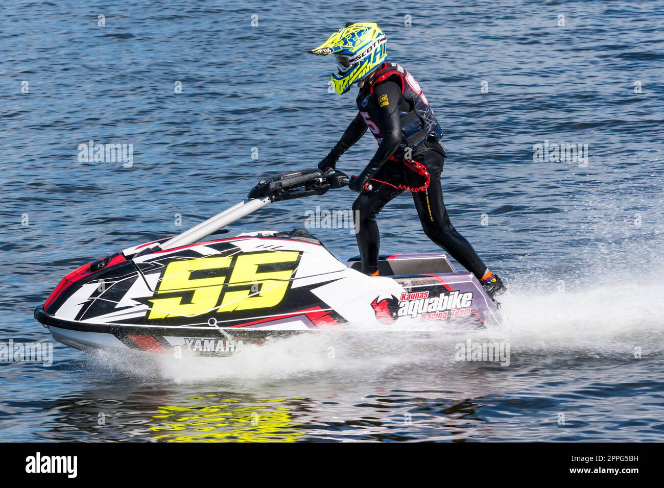 Participants in the UIM Aquabike Baltic Cup 2022 of jet boats Stock ...