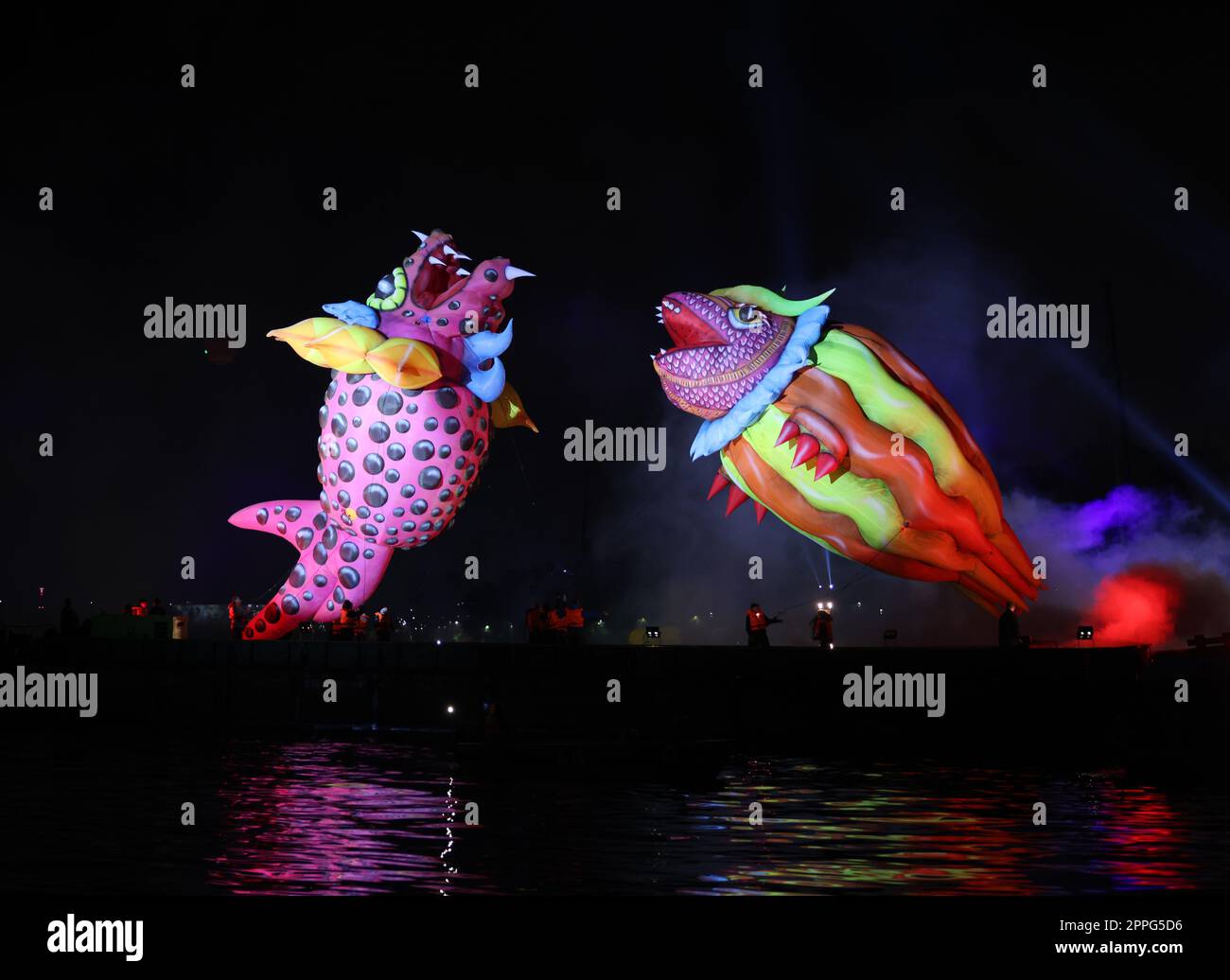 Great Dragon Parade in Cracow Stock Photo - Alamy