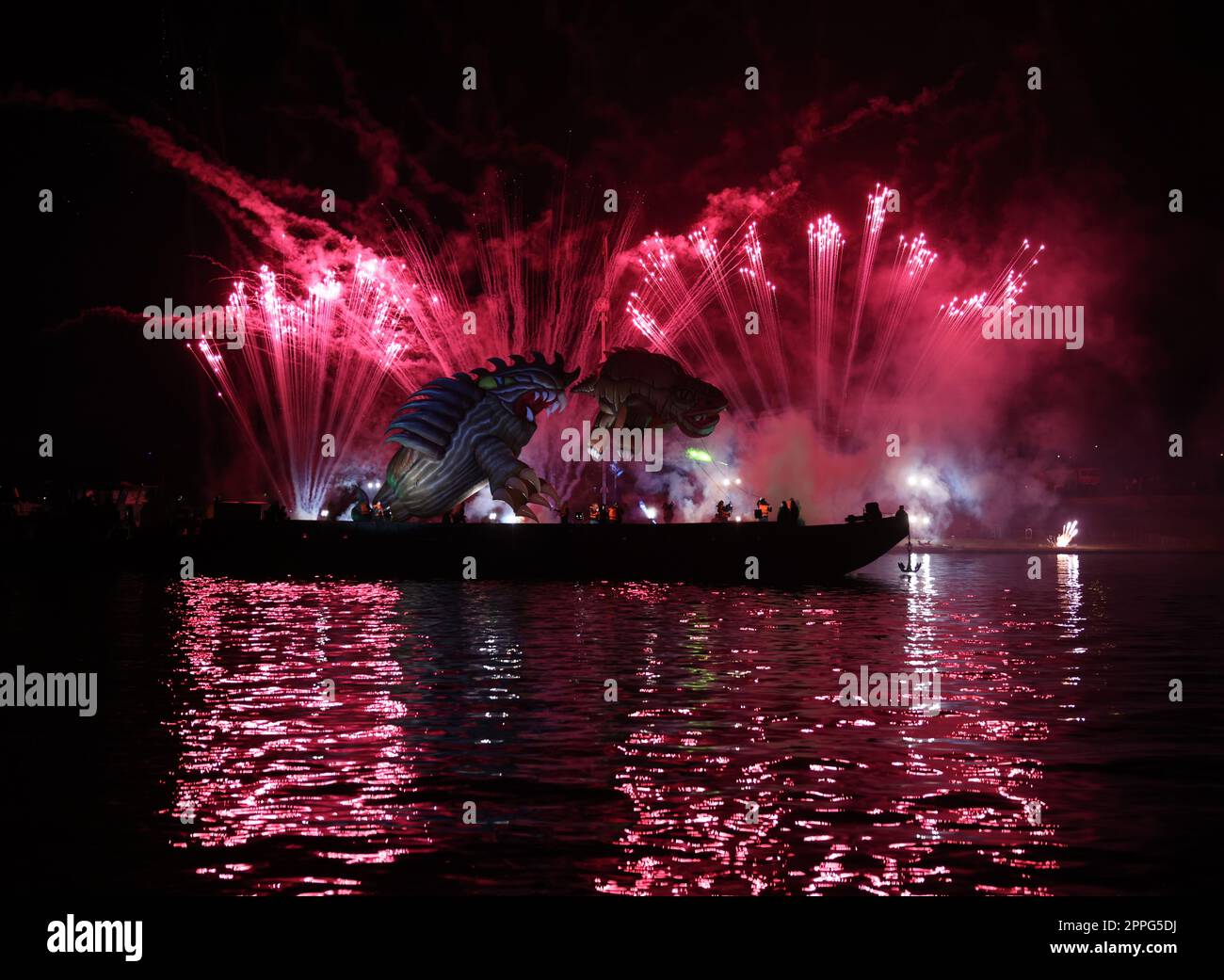 Great Dragon Parade in Cracow Stock Photo - Alamy