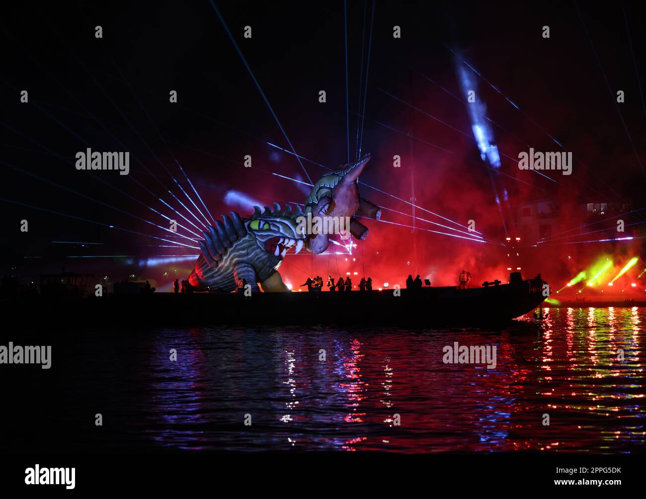 Great Dragon Parade in Cracow Stock Photo - Alamy