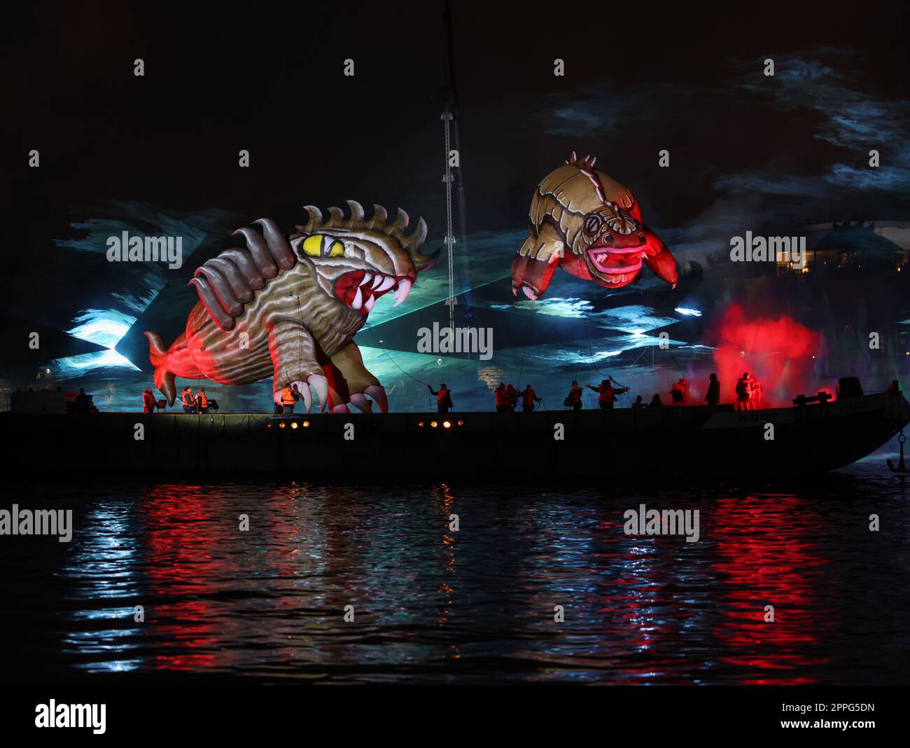 Great Dragon Parade in Cracow Stock Photo - Alamy