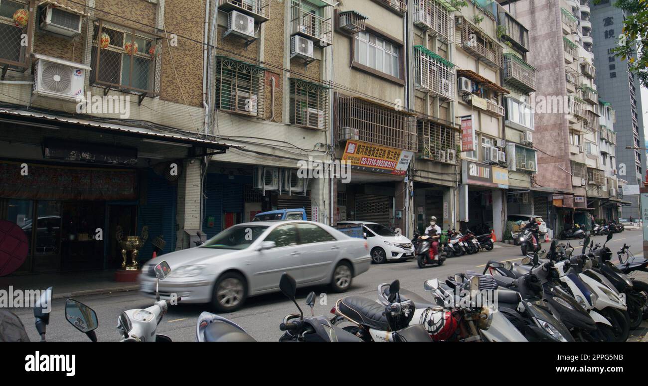 Taipei, Taiwan, 04 March 2022: Songshan District in Taipei city Stock ...