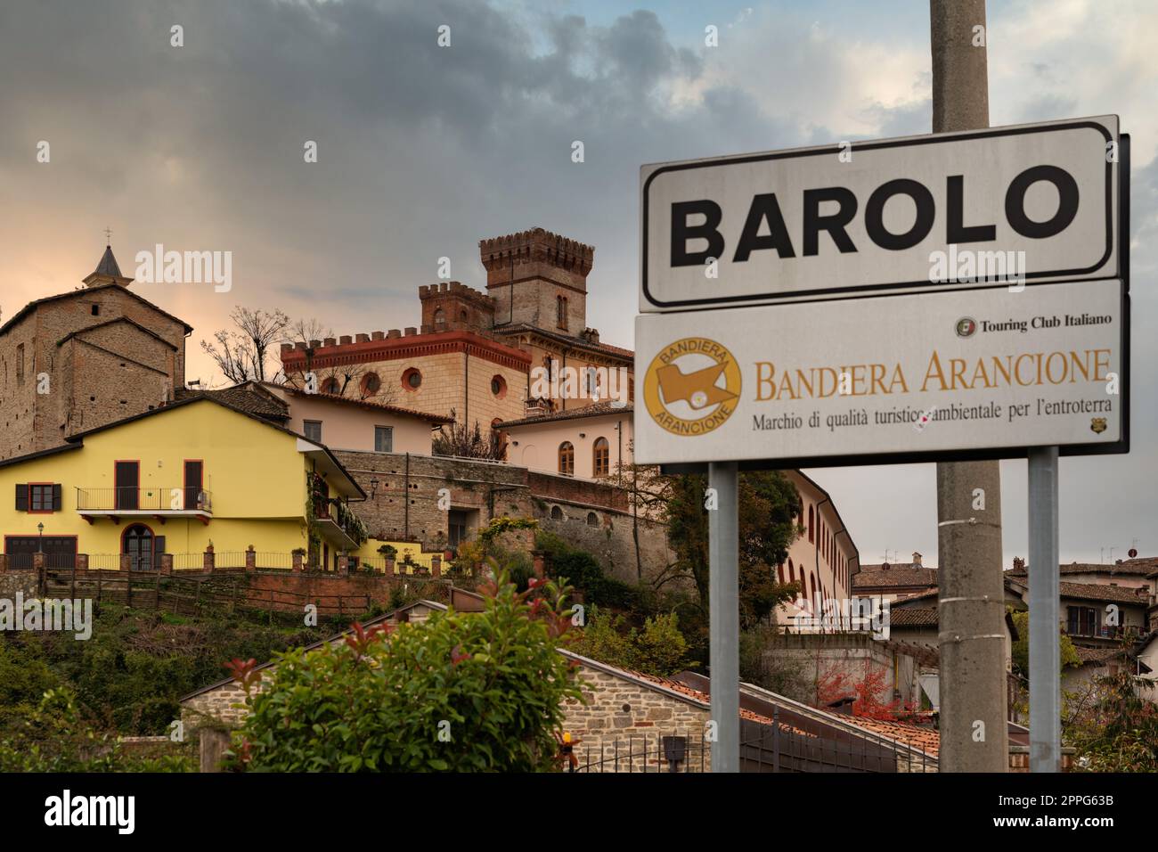 Barolo village in Italy Stock Photo - Alamy