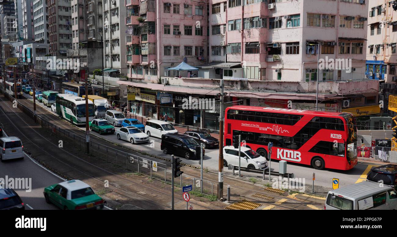 Yuen Long, Hong Kong 21 October 2021: Hong Kong residential district ...