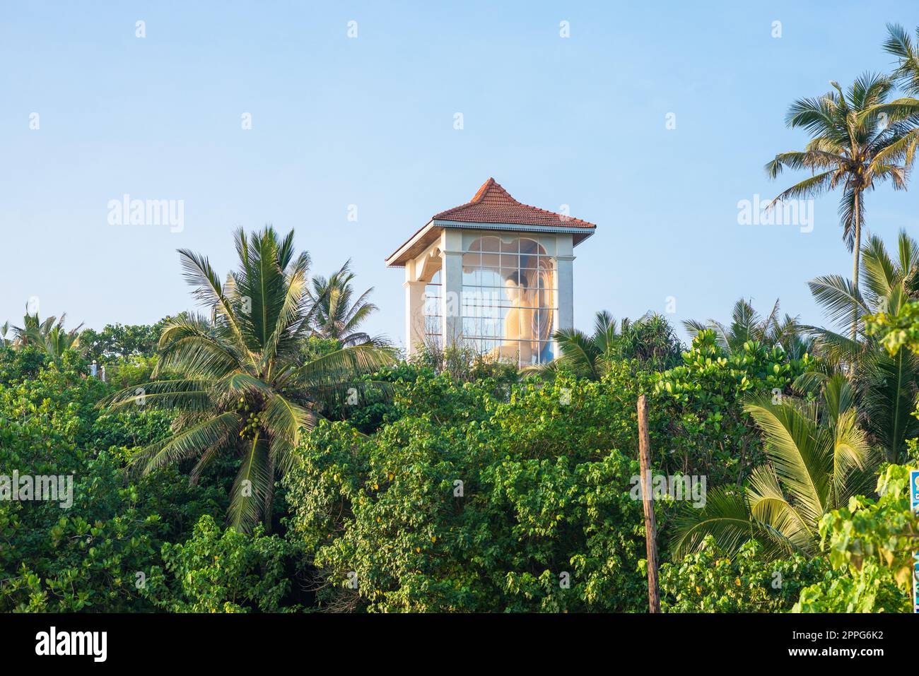 Buddha sculpture in the monastery and temple Wella Devalaya in ...