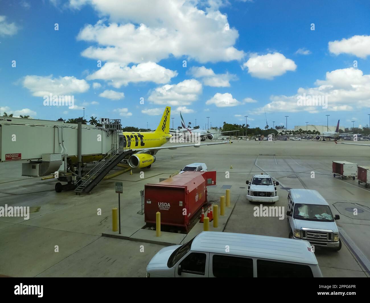 Aircraft standing near the terminal Stock Photo - Alamy