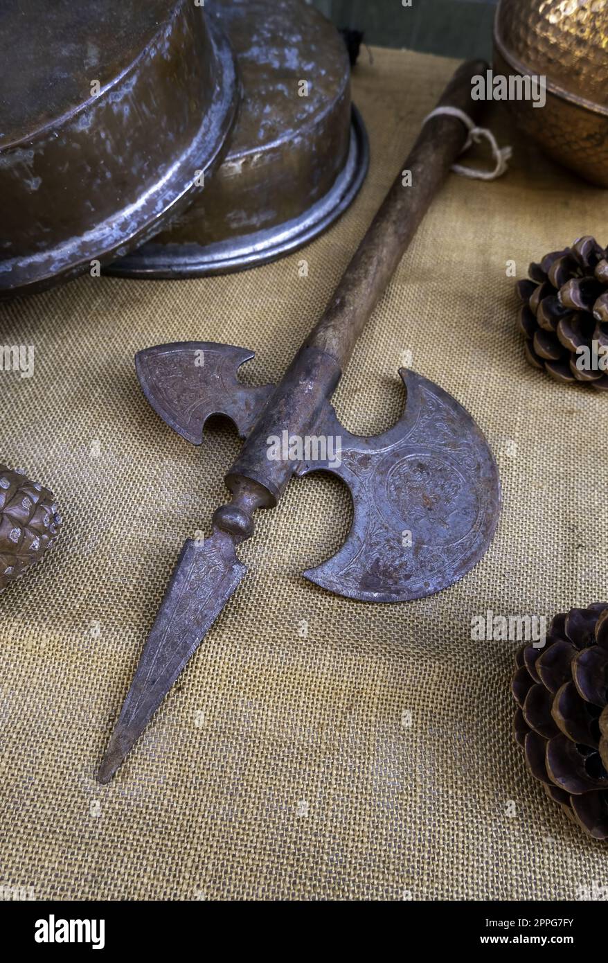 Old medieval ax Stock Photo - Alamy