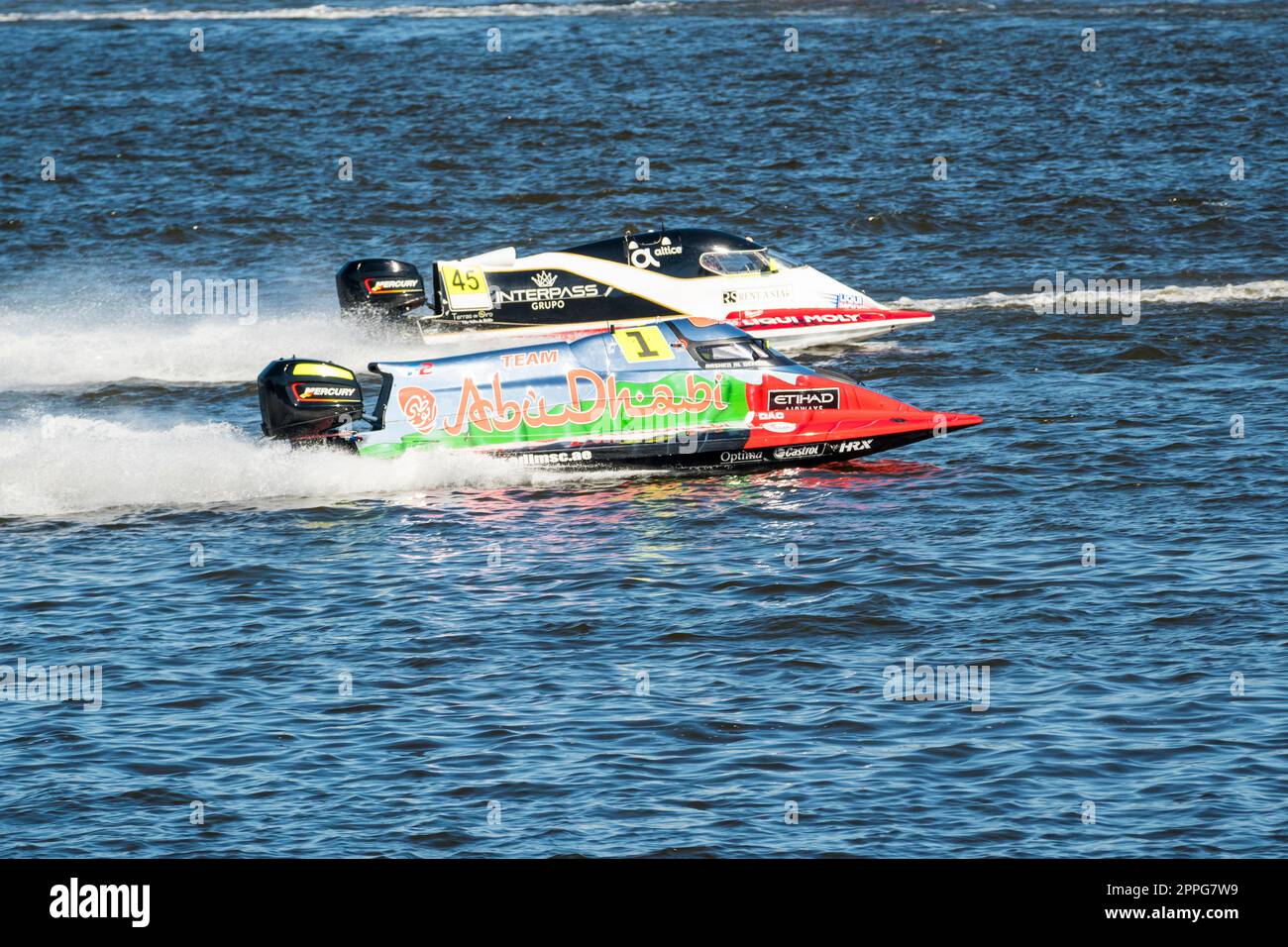 Powerboats racing at UIM F2 World Championship Stock Photo - Alamy