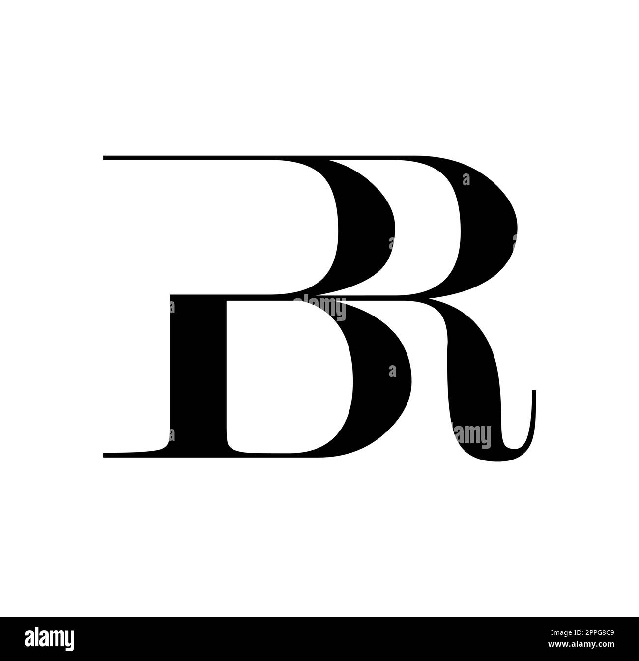 Monogram Logo vector Initial Letters BR Stock Vector Image & Art - Alamy