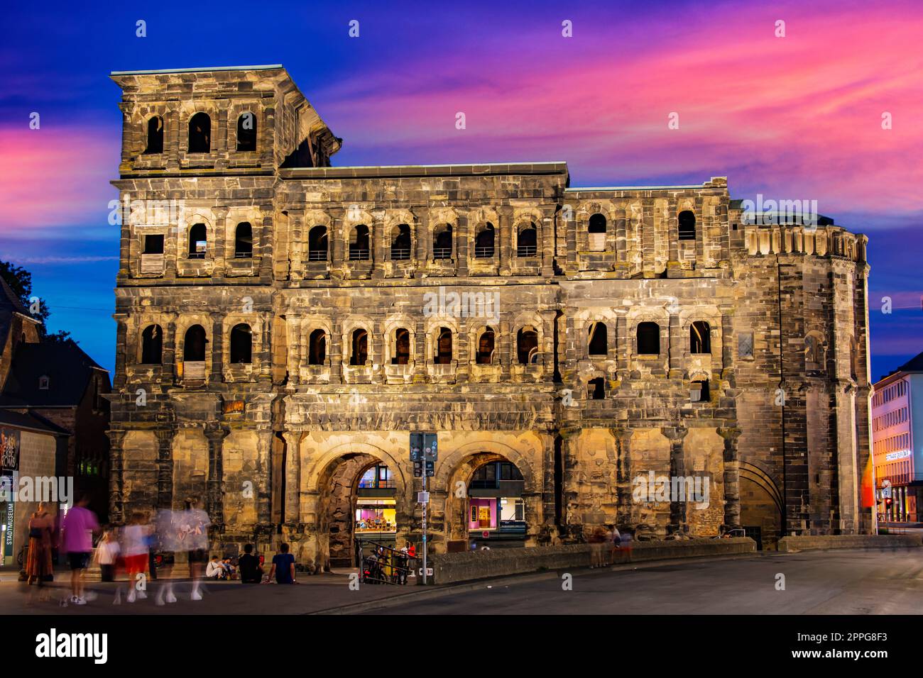 The Porta Nigra, a Roman city gate in Trier, Germany Stock Photo - Alamy