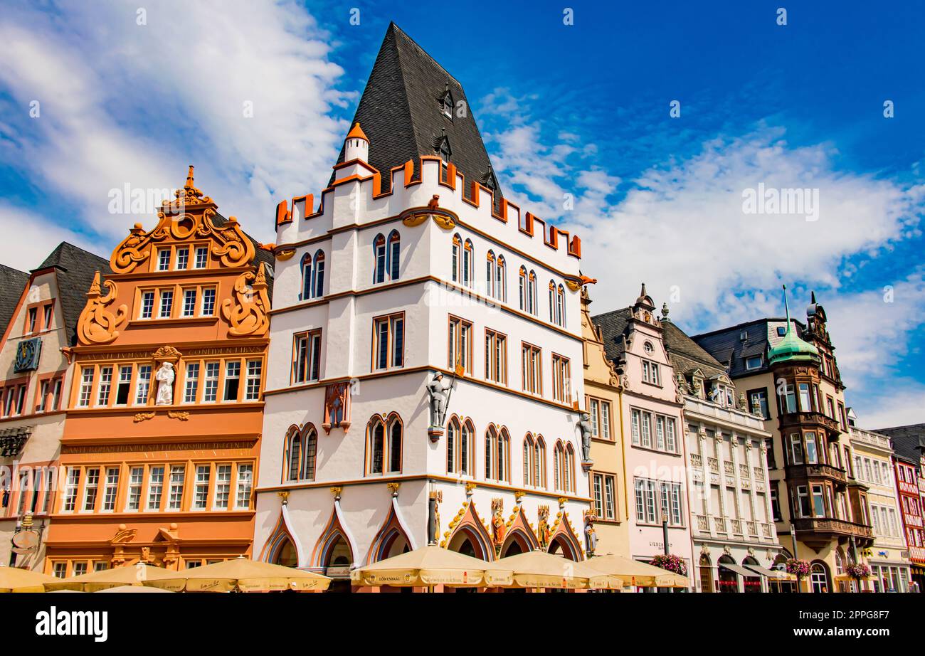 Monumental architecture of Trier main market, Germany Stock Photo - Alamy