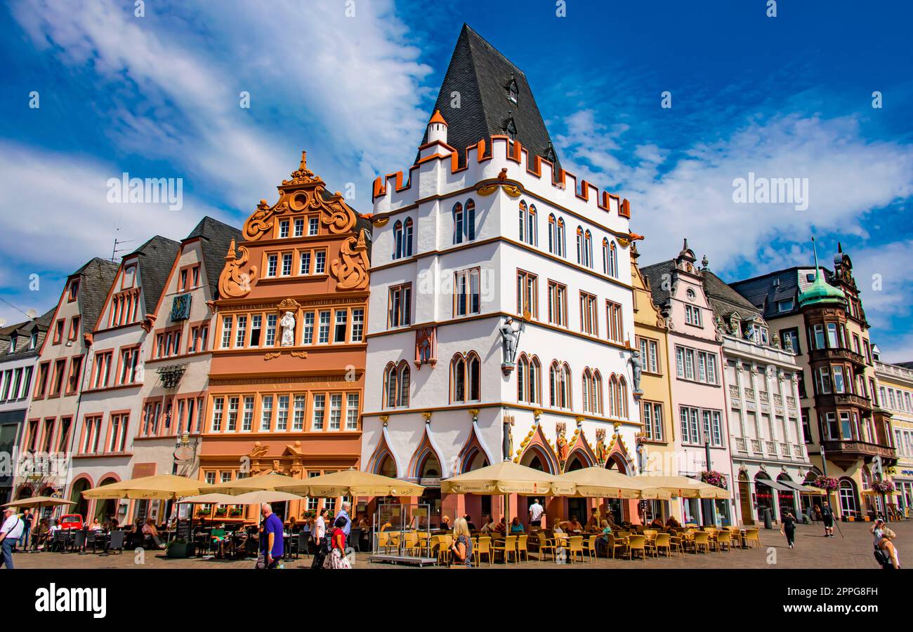 Monumental architecture of Trier main market, Germany Stock Photo - Alamy