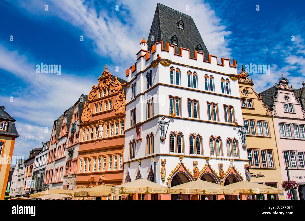 Monumental architecture of Trier main market, Germany Stock Photo - Alamy