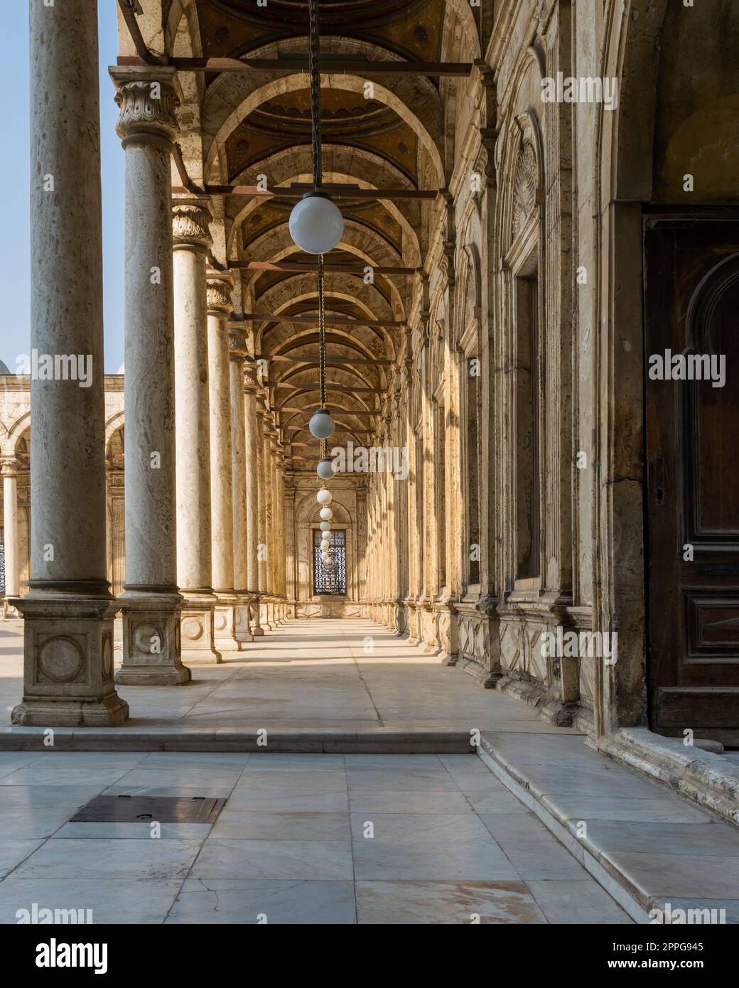 Passages surrounding the court of Muhammad Ali Pasha Mosque, Citadel of ...