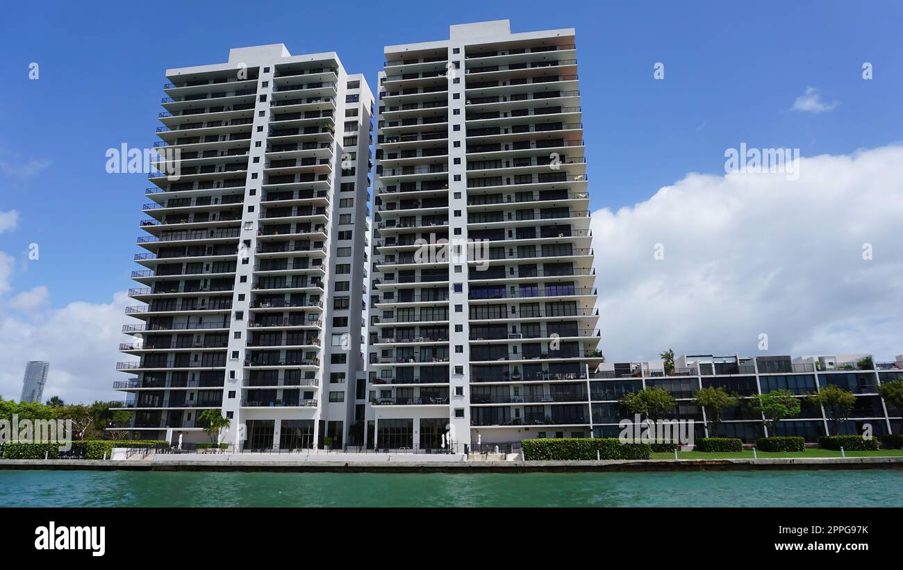 Luxury apartments in port of Miami Stock Photo - Alamy
