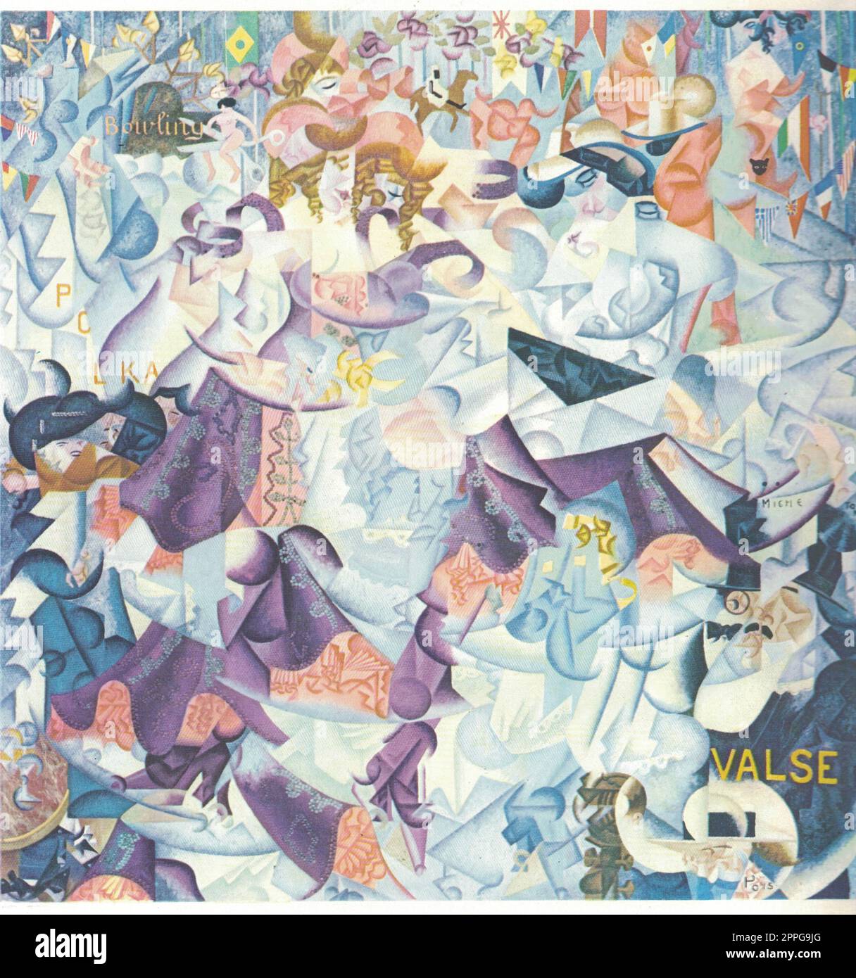 Gino Severini, 1912, Dynamic Hieroglyphic of the Bal Tabarin, oil on ...