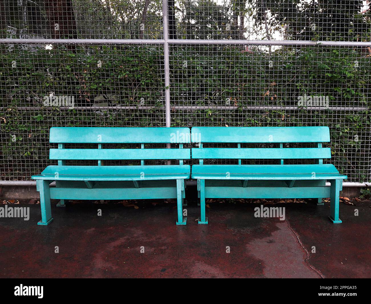 Lonely bench in a park in the bangkok Stock Photo - Alamy