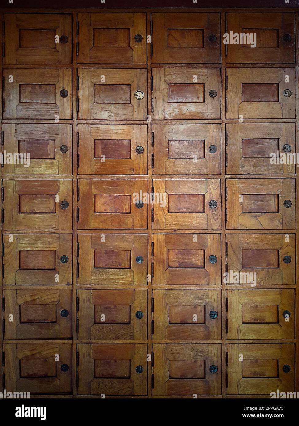 vintage background of old wooden drawers pattern texture Stock Photo ...