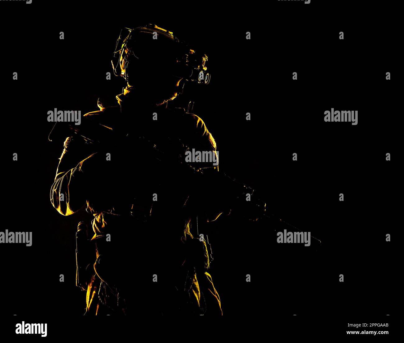Army special forces soldier low key studio shoot Stock Photo - Alamy