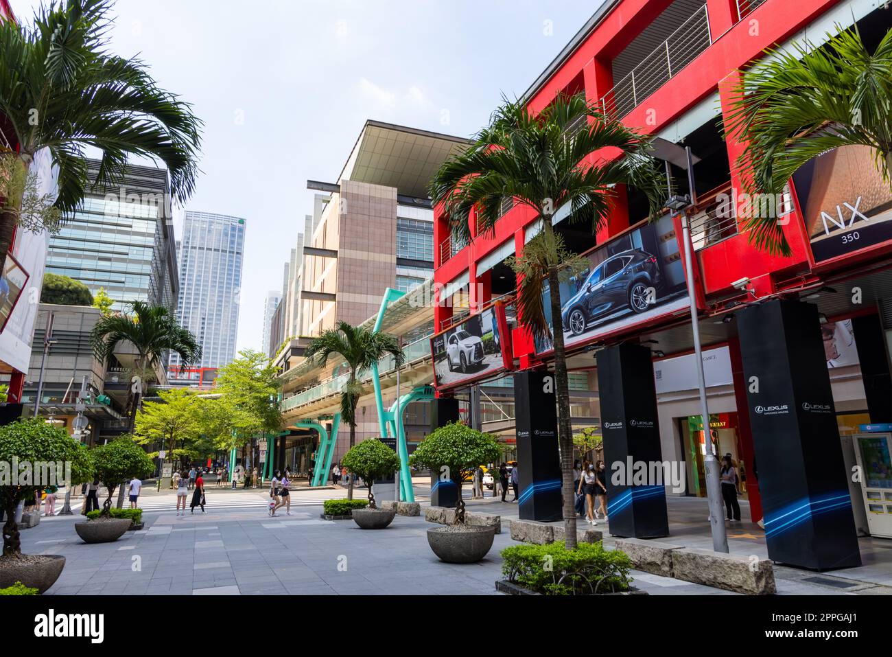 Taipei, Taiwan 22 July 2022: Xinyi District in Taipei city Stock Photo ...