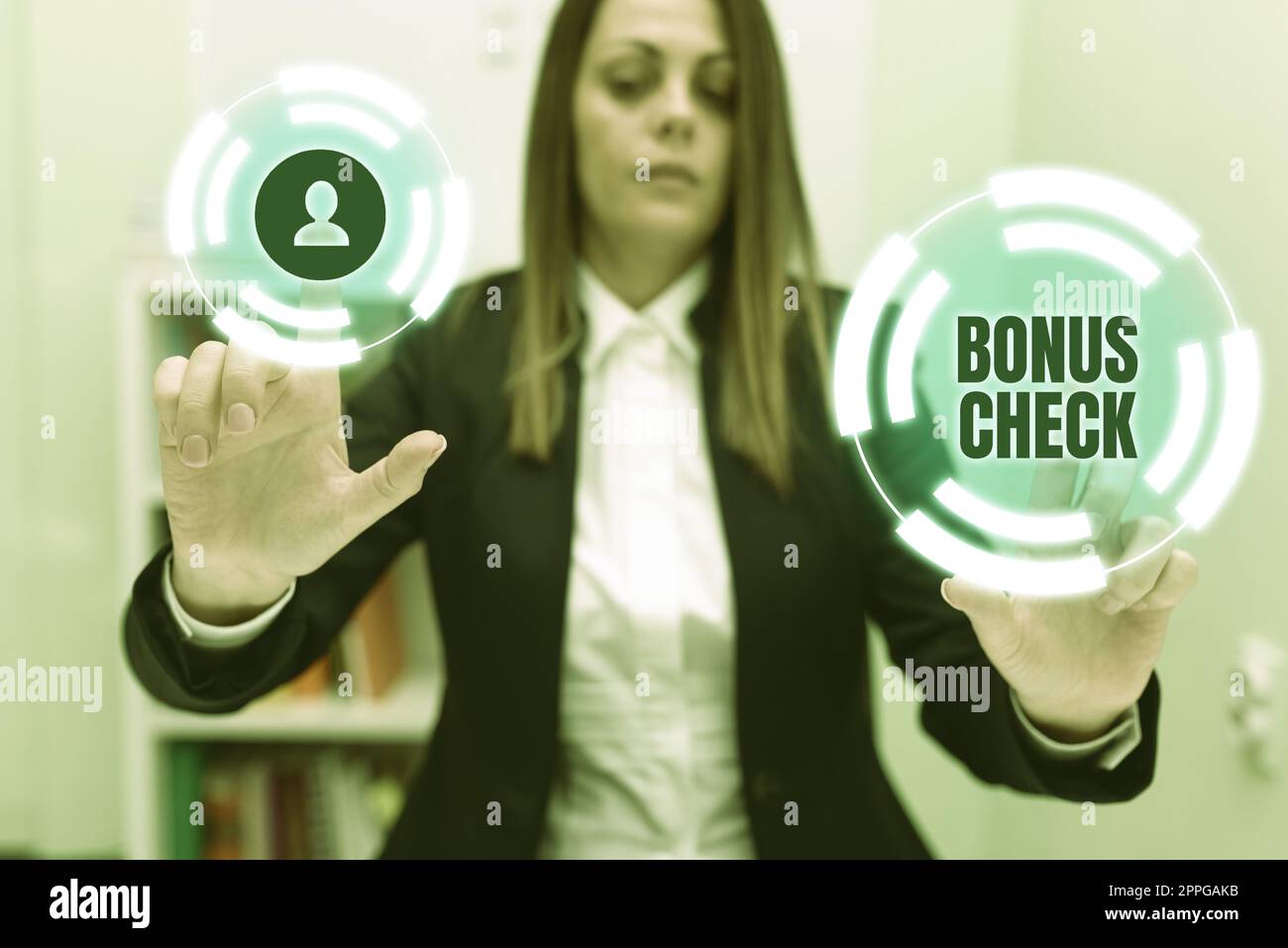 Hand writing sign Bonus Check. Word Written on something in addition to ...