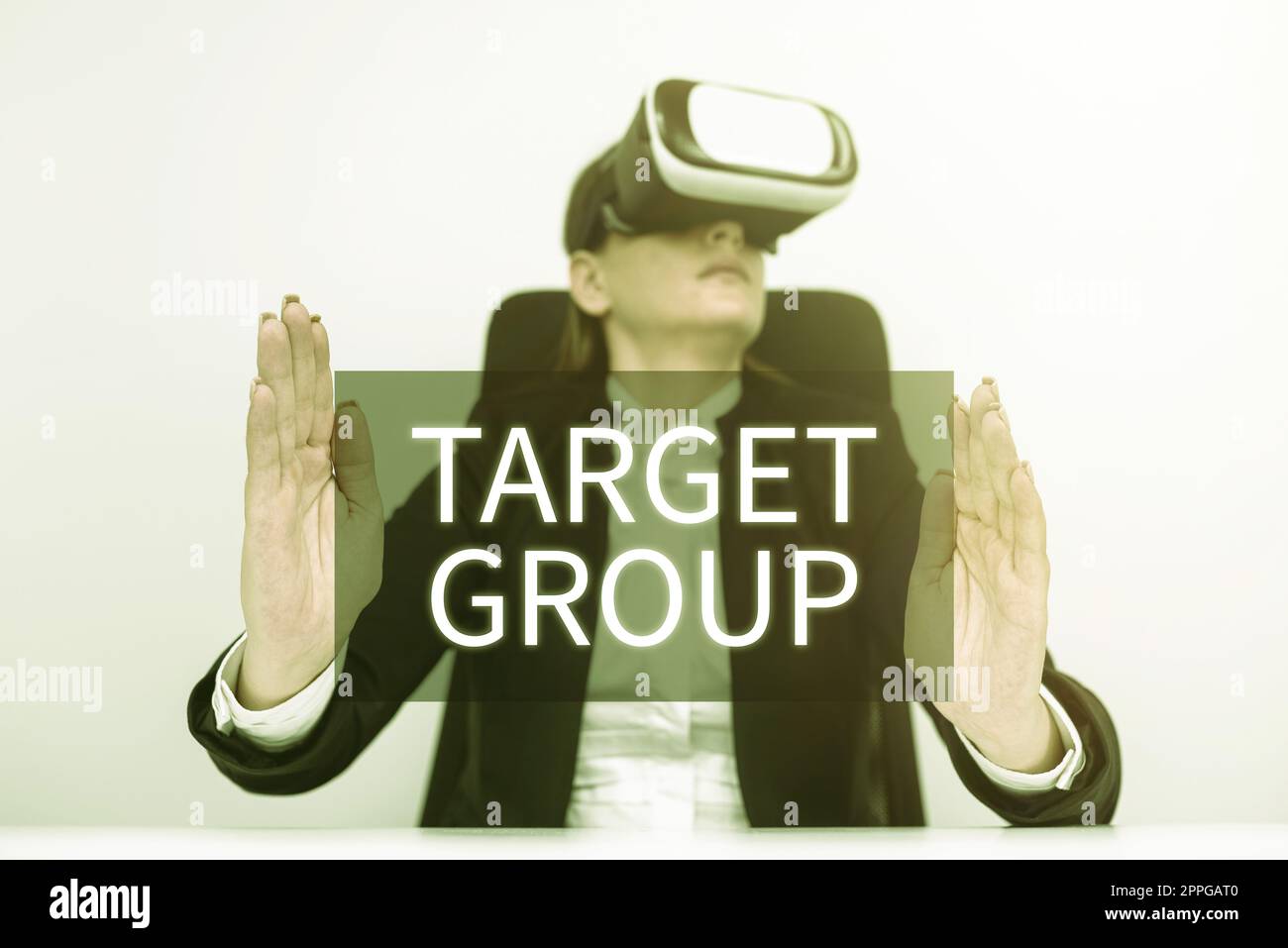 Handwriting text Target Group. Word for Particular showing that an ...