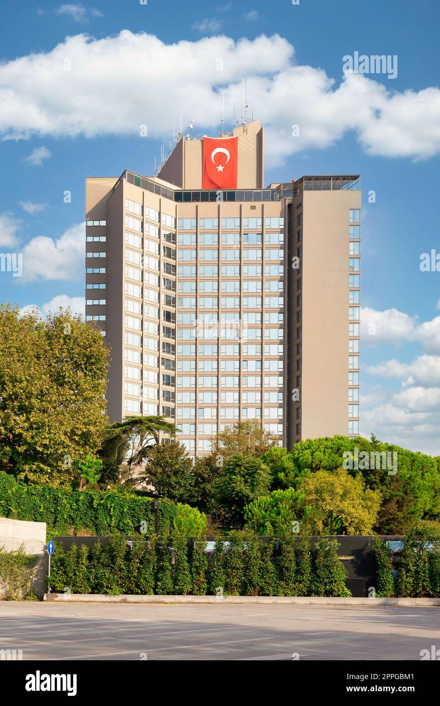 Exterior of modern tall building of InterContinental five stars hotel ... Exterior of modern tall building of InterContinental five stars hotel ...