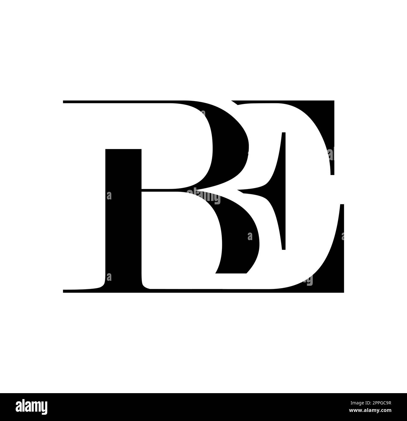 Monogram Logo vector Initial Letters BE Stock Vector Image & Art - Alamy