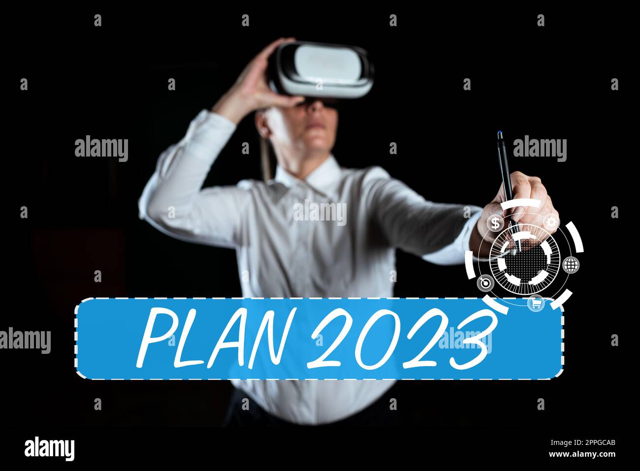Hand writing sign Plan 2023. Business idea detailed proposal for doing ...