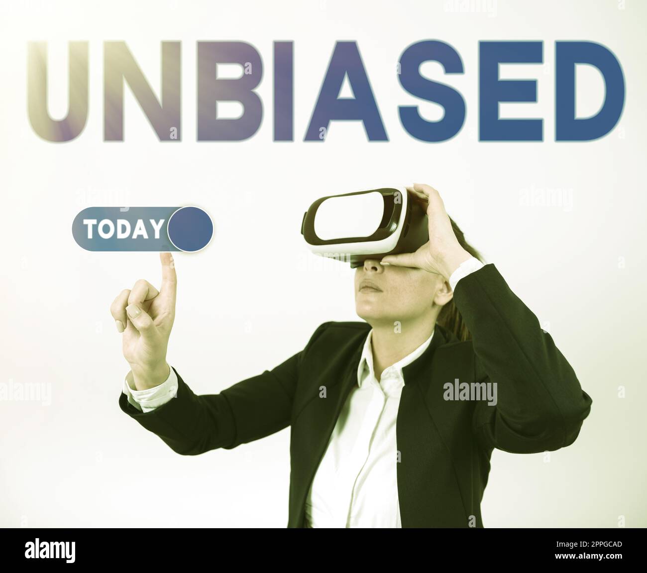 Conceptual display Unbiased. Business showcase showing no prejudice for ...